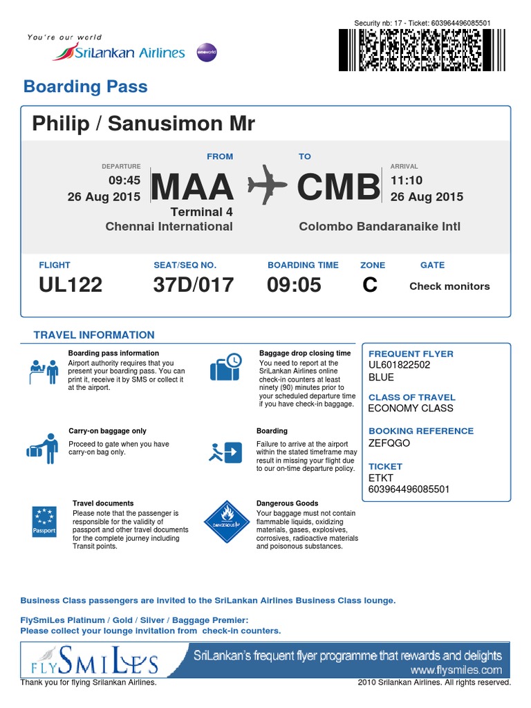 Boarding Pass | PDF | Airport | Airlines