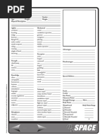 Rifts Character Sheet Fillable | PDF | Role Playing Games | Leisure