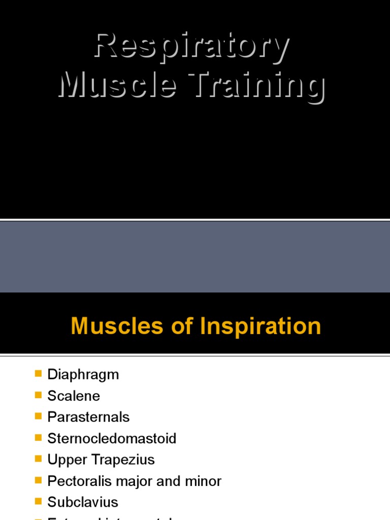 Ventilatory Muscle Training | PDF | Respiratory System | Chronic ...