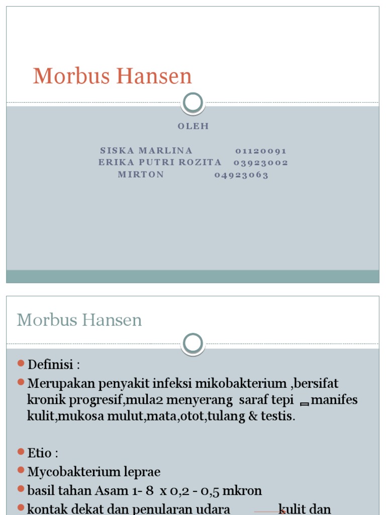 Morbus Hansen | PDF | Sains & Matematika