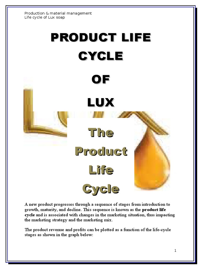 Lux Soap Product Life Cycle Overview | PDF | Brand | Marketing