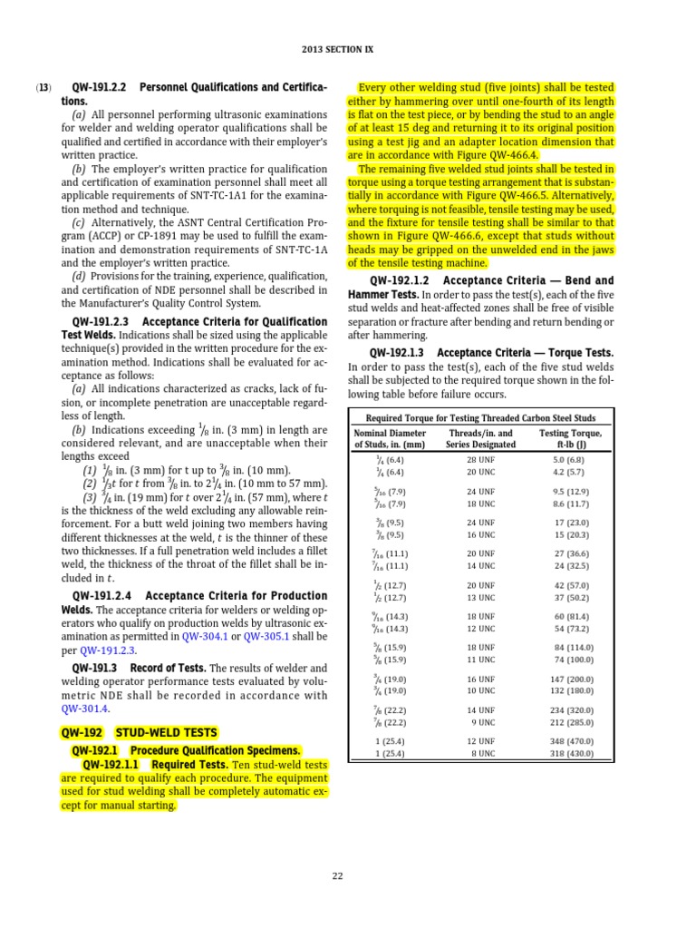 2-Asme Bpvc Section Ix-2013 | Welding | Strength Of Materials