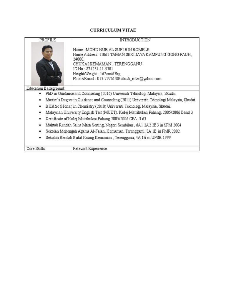 CV Sufi | PDF