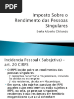 IRPS. Revisto | PDF | Impostos | Imposto de Renda
