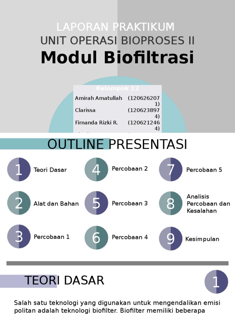 Optimasi Biofiltrasi: Efisiensi dan Analisis Eksperimen | PDF