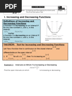 Increasing and Decreasing With End Behaviors | PDF | Teaching ...