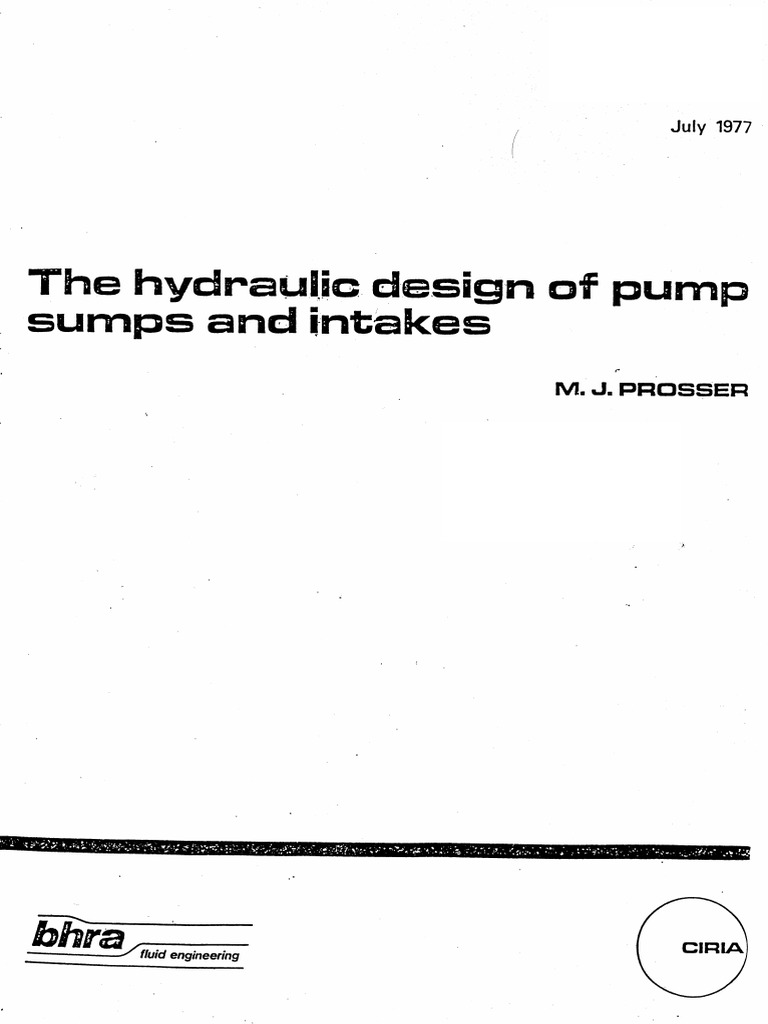 Hydraulic Design of Pump Sumps & Intakes PDF | PDF | Liquids | Civil ...