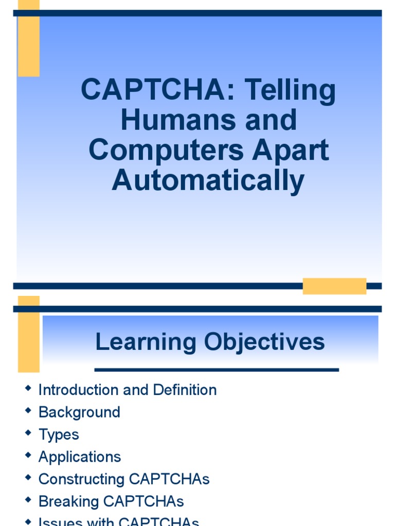 CAPTCHA: Telling Humans and Computers Apart Automatically | PDF | Cyberspace | Cybercrime