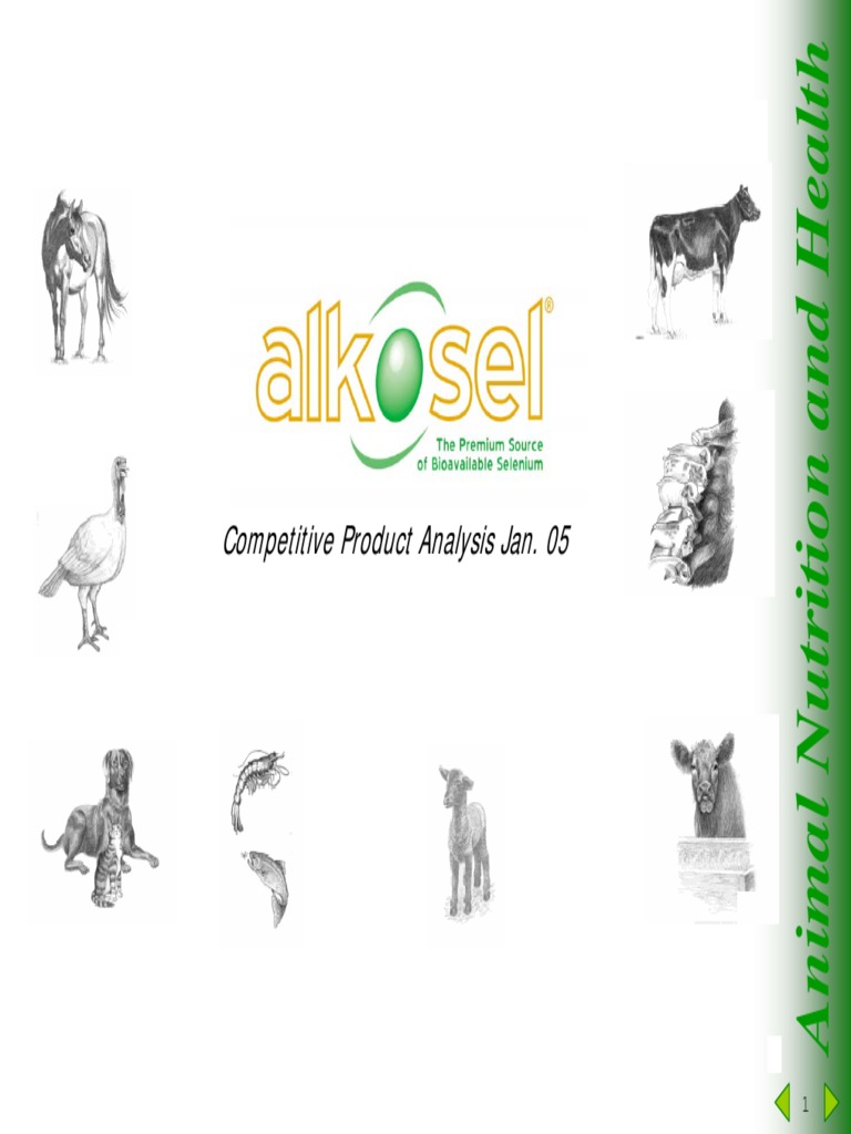 Alkosel Analysis Summary Vs Competitor | PDF | Selenium | Colony ...