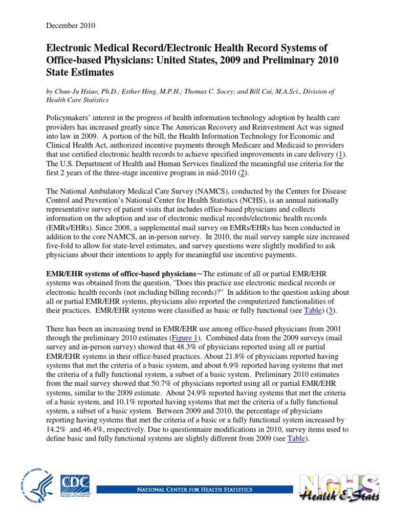 Emr Ehr 09 | Download Free PDF | Electronic Health Record | Healthcare ...