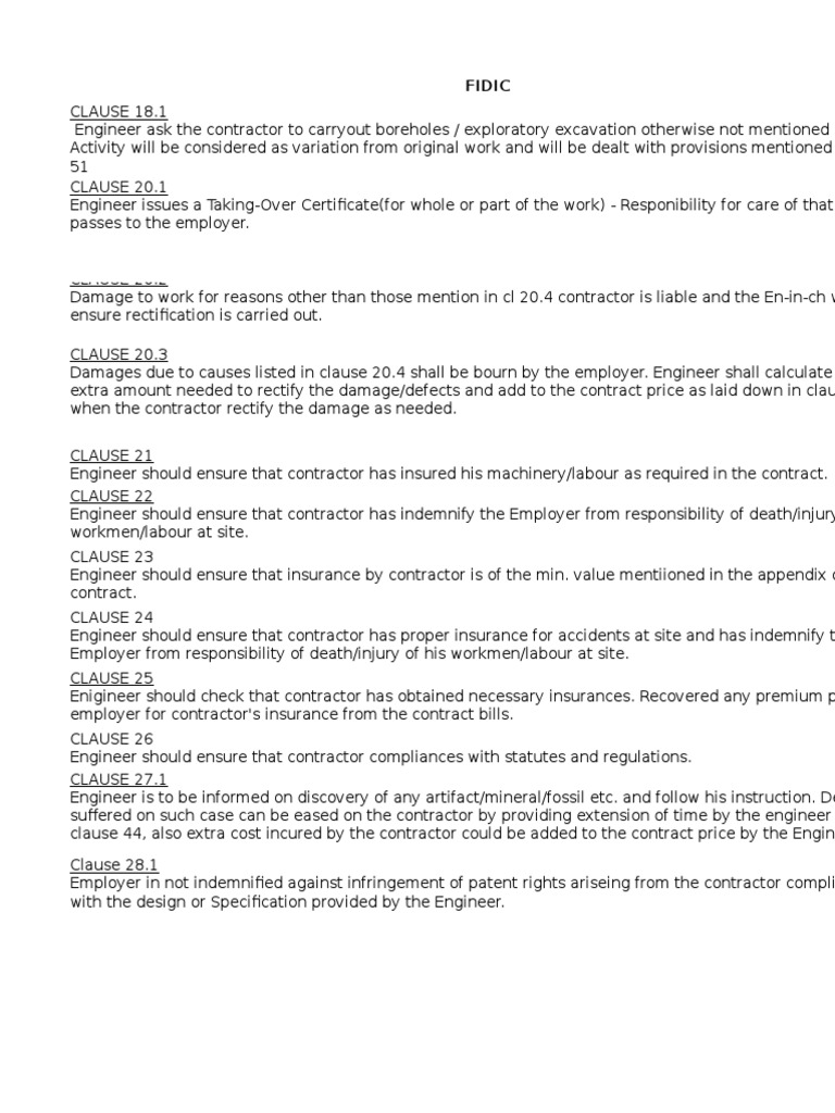 Clause 18 34 | PDF | Indemnity | Insurance