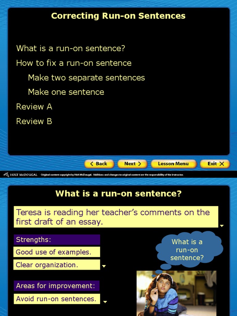 Fixing Run-On Sentences Guide | PDF | Saturn | Louvre