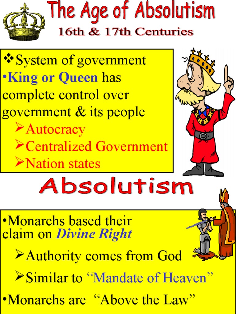 Absolutism Cartoon