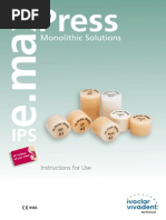 E.max Prep Guide | PDF | Dentistry | Dentistry Branches