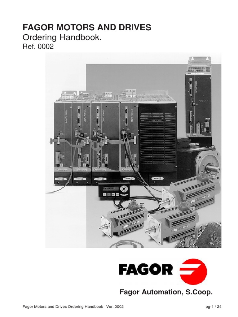 FAGOR Motors and Drives Handbook | PDF | Power Supply | Mains Electricity