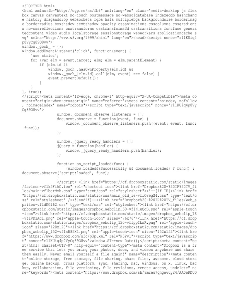 Dropbox - IP TV | PDF | Computer Programming | World Wide Web Consortium Standards