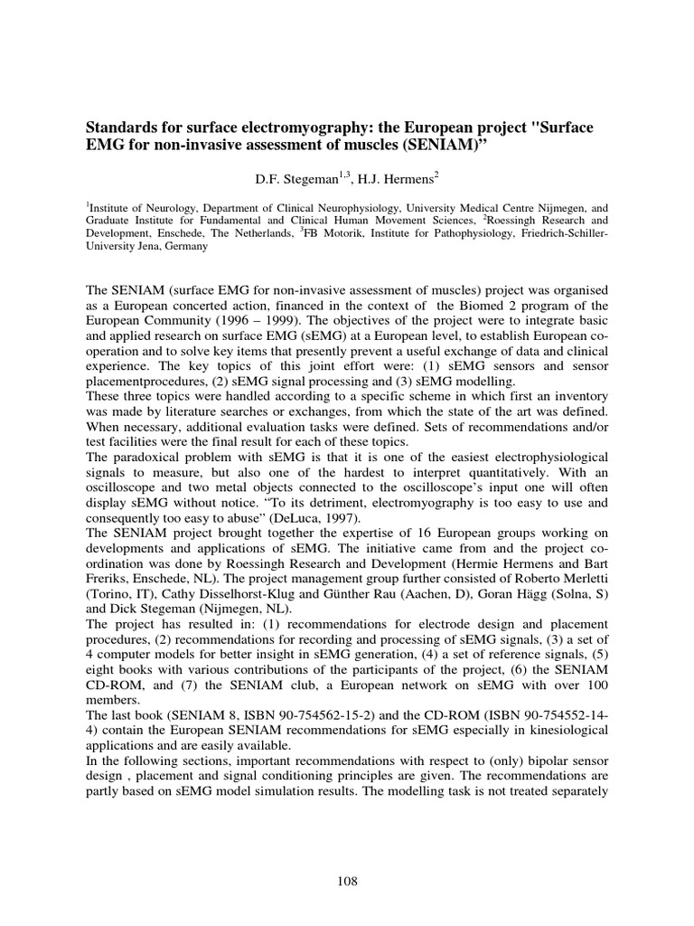 SENIAM | PDF | Electronic Filter | Signal Processing