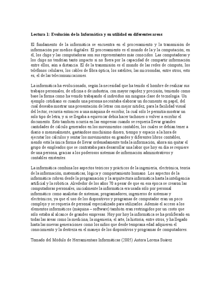 Act1 Lecturas Reconocimiento Herramientas Informaticas | PDF | Hardware ...