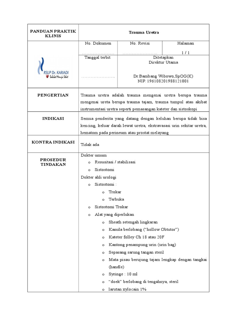Trauma Uretra PPK | PDF