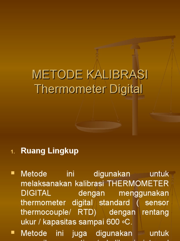 Metode Kalibrasi Termometer | PDF