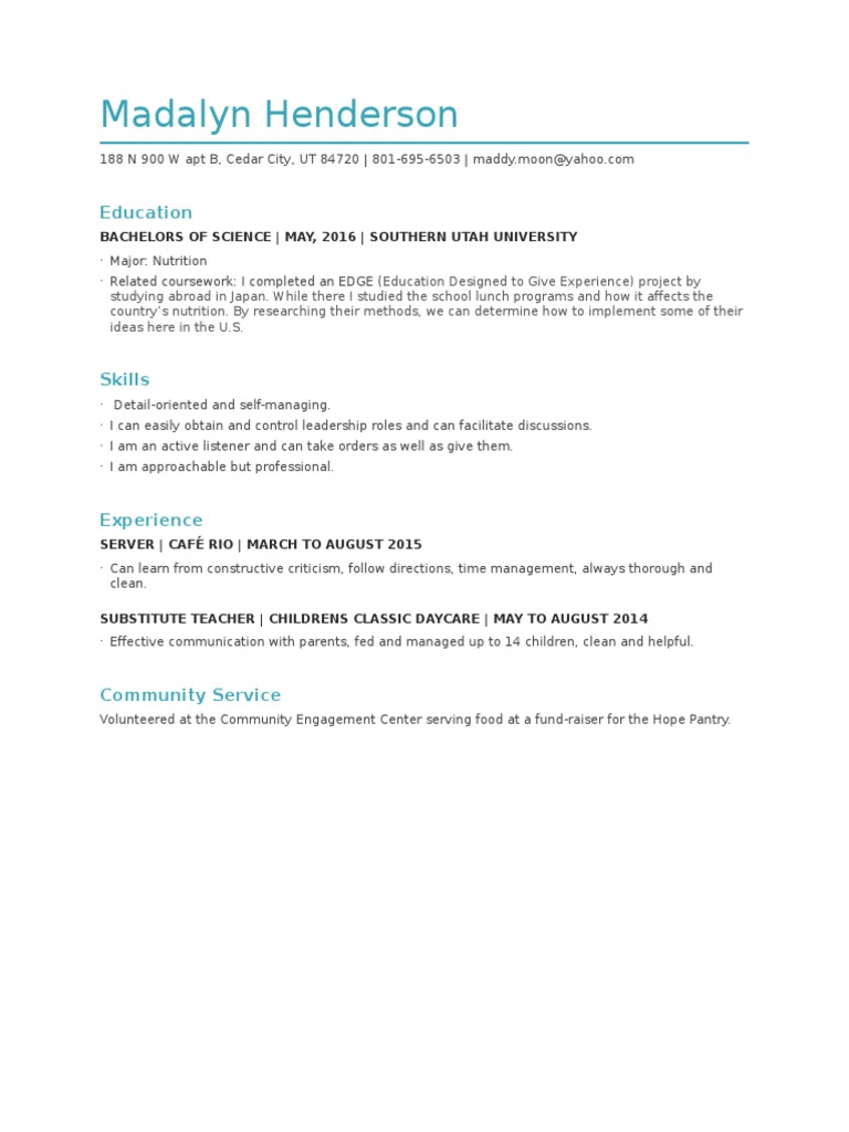 Edge Resume | PDF | Career & Growth