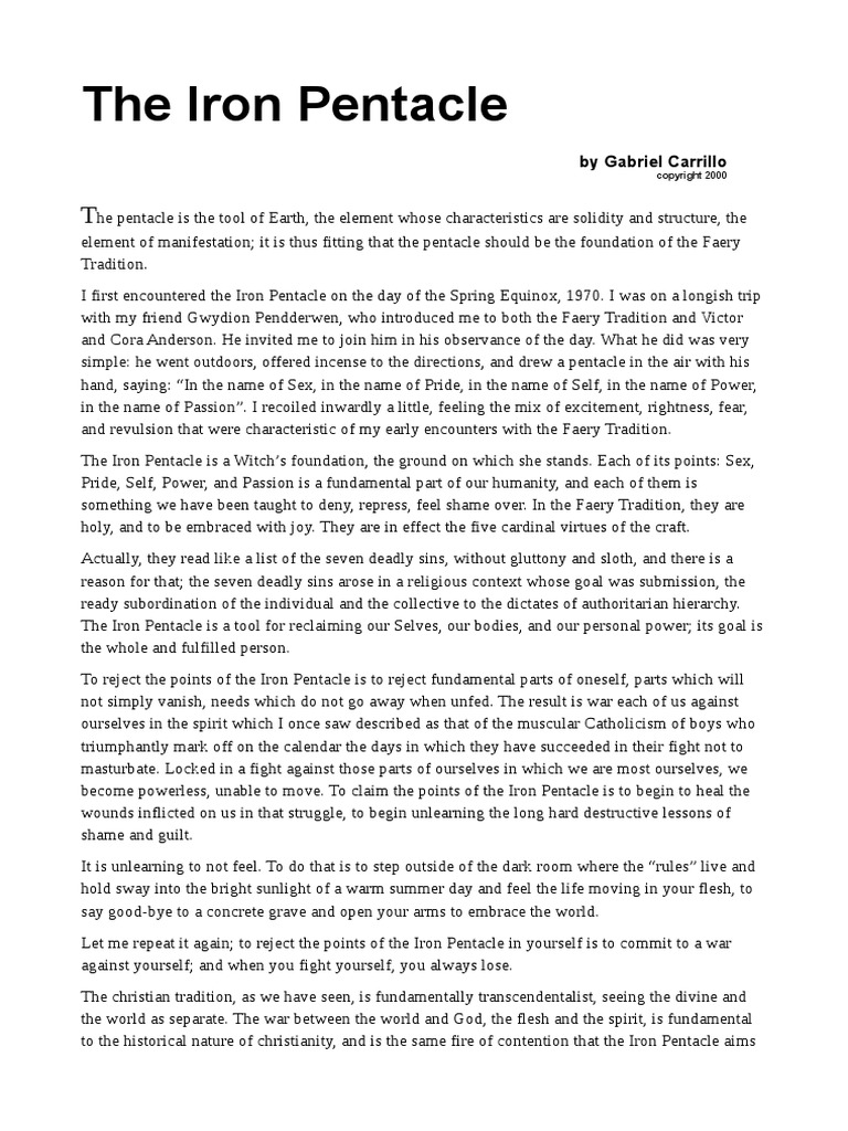 The Iron Pentacle | PDF | Masturbation | Seven Deadly Sins