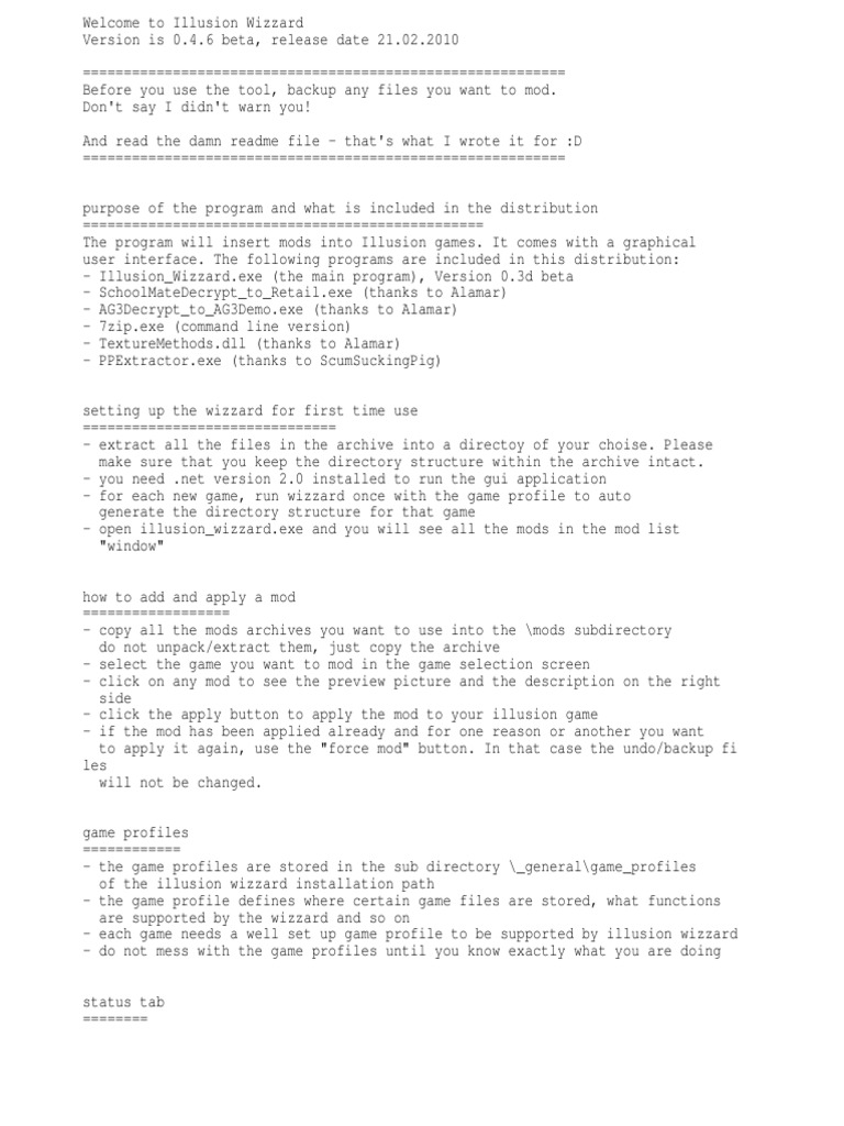 Readme | PDF | Computer File | Software Bug