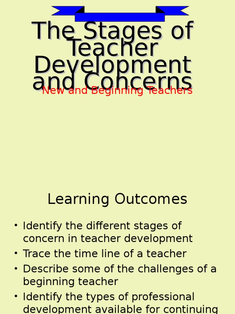 Stages Teacher Development.. | PDF | Expert | Teachers