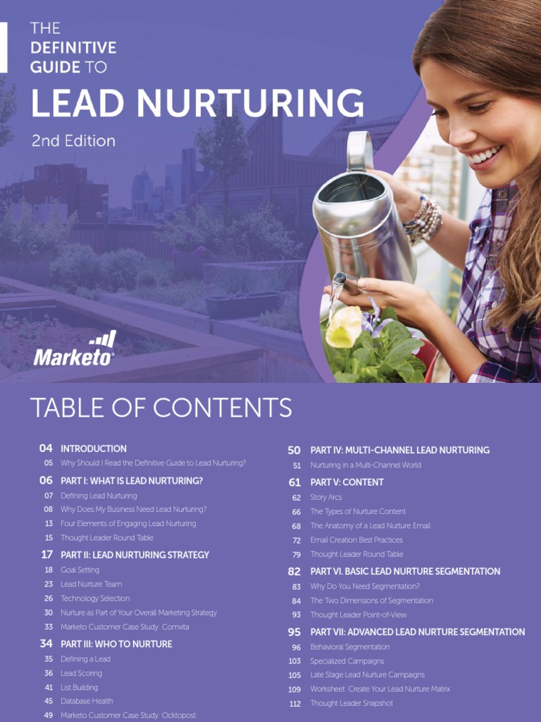 Definitive Guide To Lead Nurturing by Marketo | PDF | Sales | Marketing