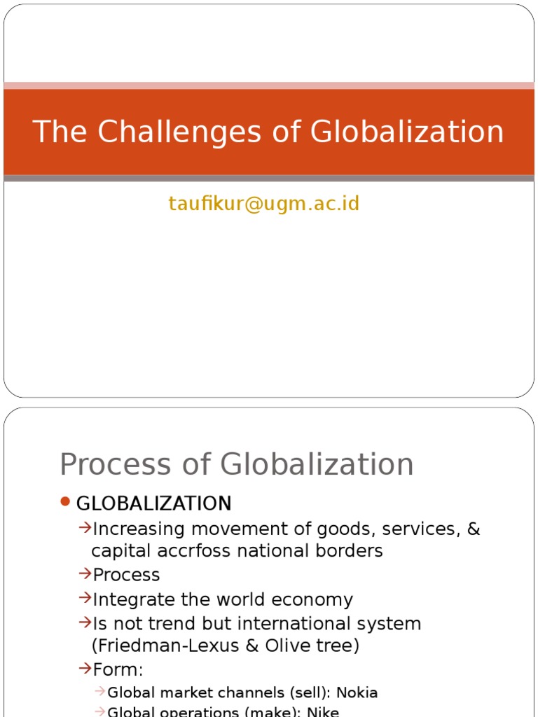 The Challenges of Globalization | PDF | Multinational Corporation ...