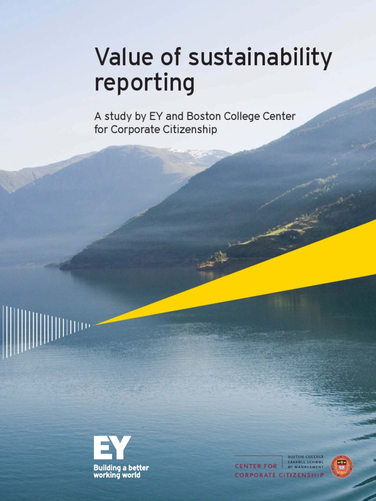 EY Value of Sustainability Reporting | PDF | Corporate Social ...