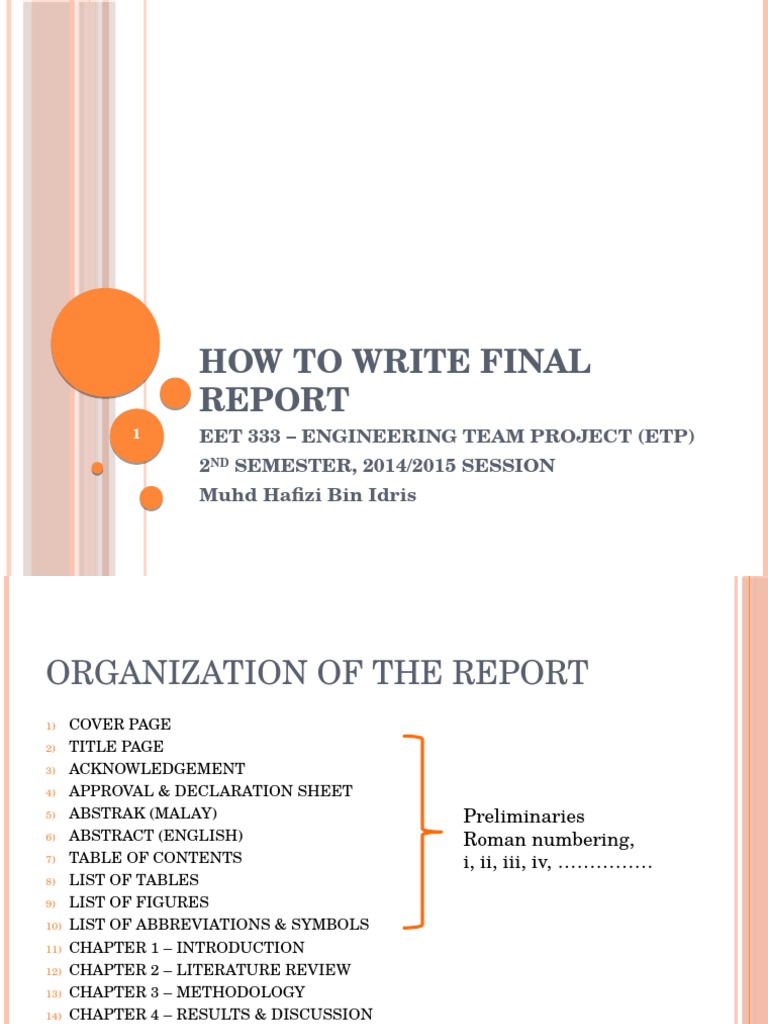 ETP - How To Write Final Report - Updated 15 April 2015 | PDF | Citation | Equations