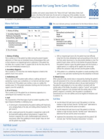 Fall Risk Assessment Form | PDF | Dementia | Medical Specialties