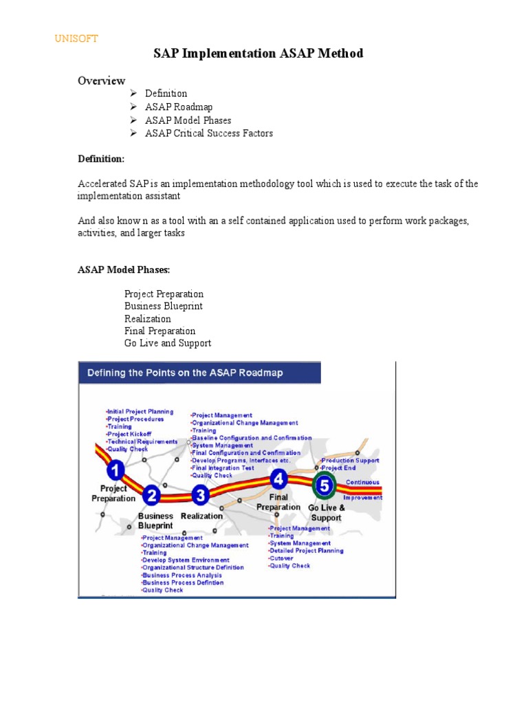 SAP Implementation ASAP Method | PDF