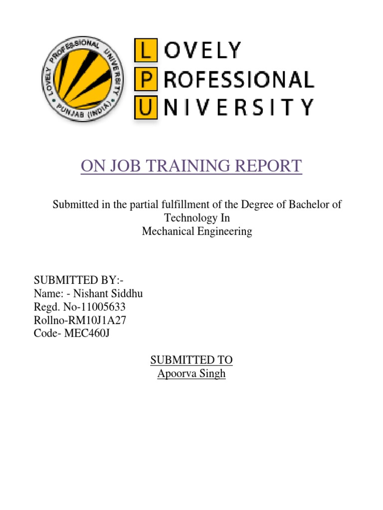 Training Final Report | Download Free PDF | Communication | Business