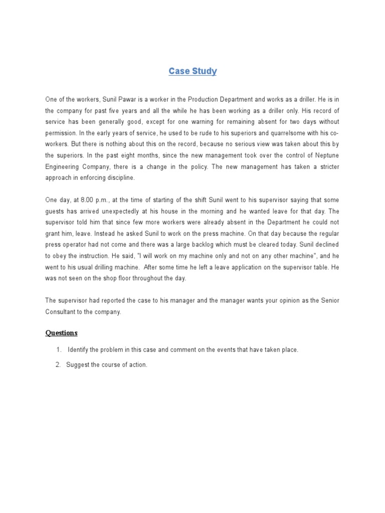 Production Management Case Study Analysis | PDF