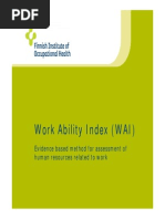WAI - Work Ability Index - WAI - Online (English) | PDF | Questionnaire ...