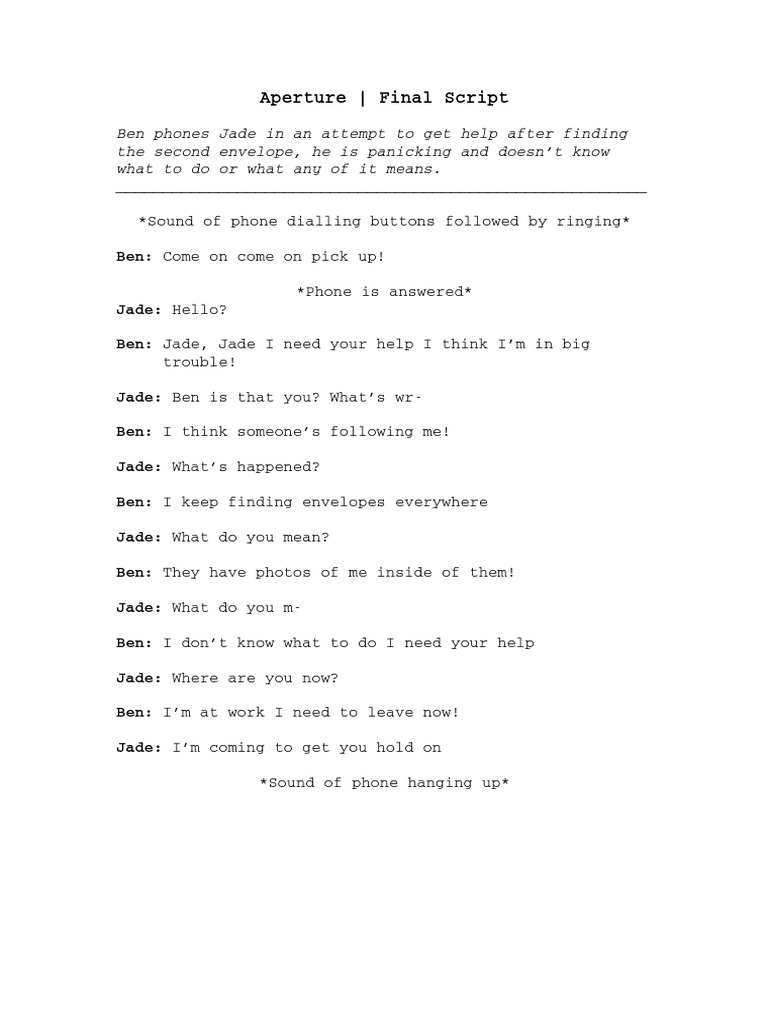 Trailer Script | PDF