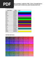 HTML to KML Color Code Guide | PDF | Abstract Strategy Games | Color