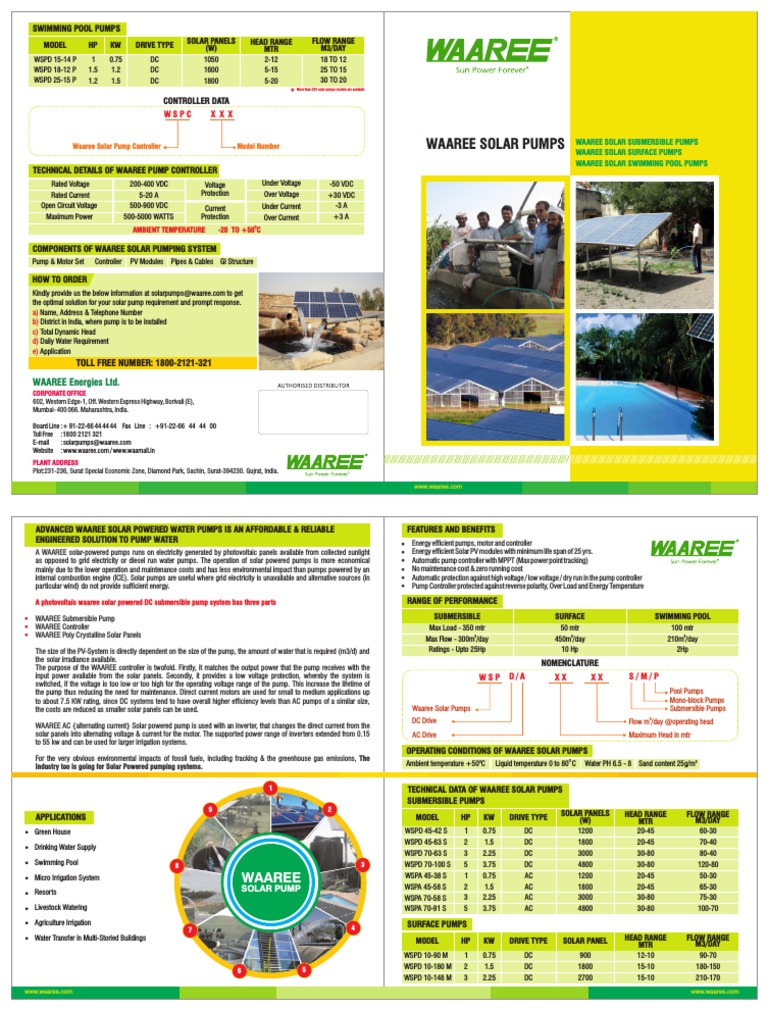 Brochures Solar Water Pump PDF | PDF | Solar Energy | Sustainable ...