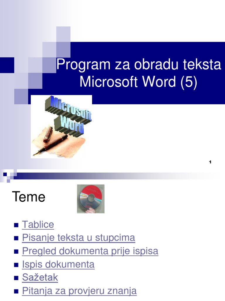 Ms - Word - 5 Microsoft Word Tutorijal | PDF