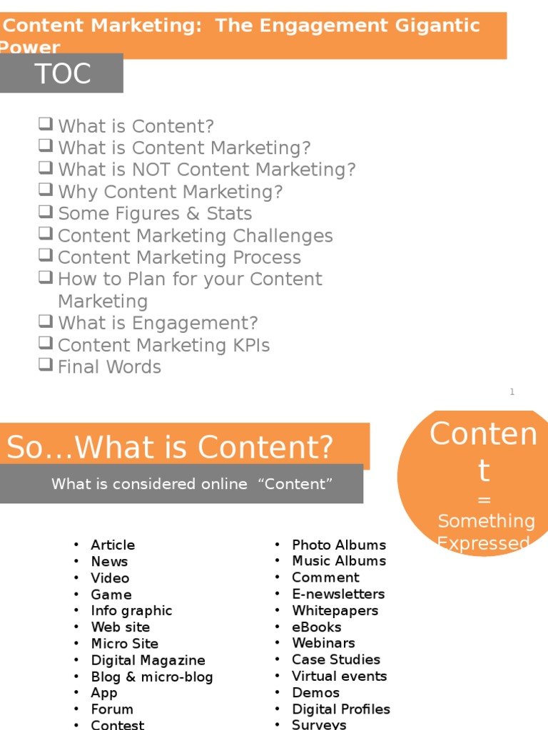 Content Marketing Strategies for Engagement | PDF | Marketing | World ...