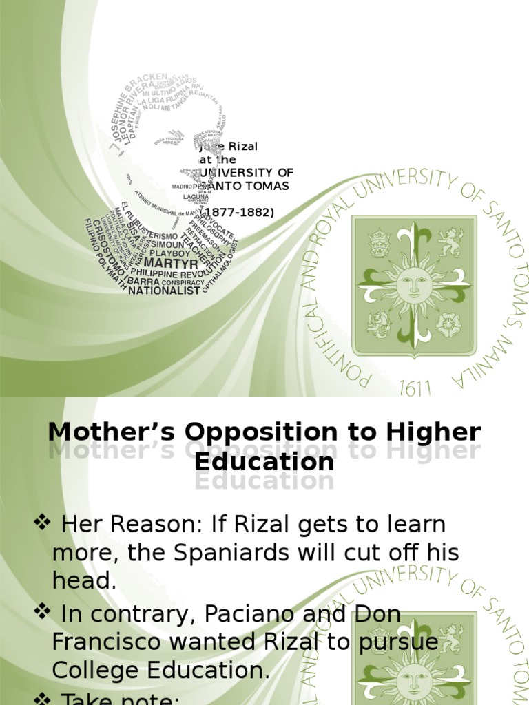 rizal in ust final.pptx | Philippines | Medicine