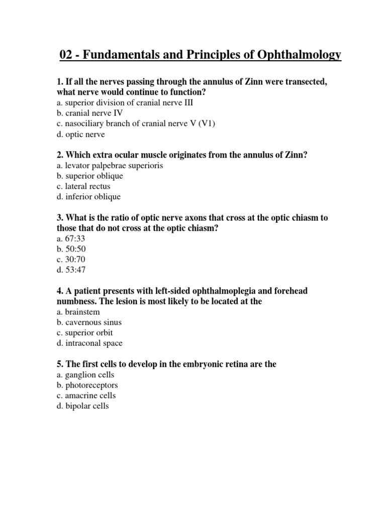 02 - Fundamentals and Principles of Ophthalmology | PDF | Human Eye ...