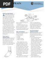 Ankle Sprain Management Guidelines | PDF | Ankle | Anatomical Terms Of ...