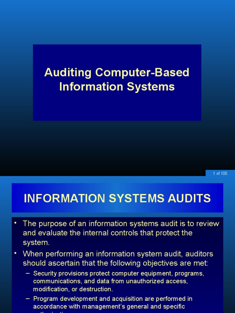 Auditing Computer-Based Information Systems | PDF | Audit | Computer Program