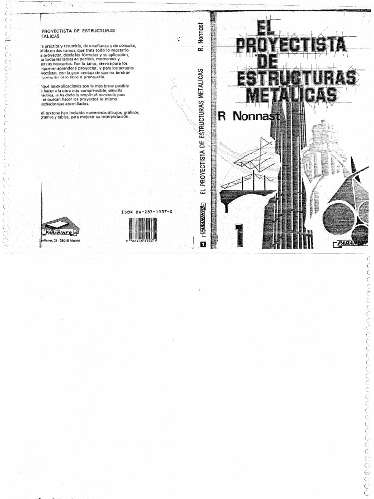 El Proyectista de Estructuras Metalicas - Tomo I | PDF | Ingeniería mecánica | Mecanica clasica