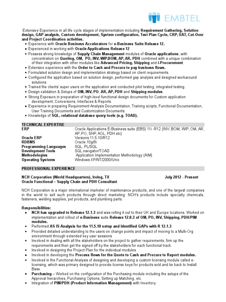 Oracle Apps Functional | PDF | Oracle Database | Business Process