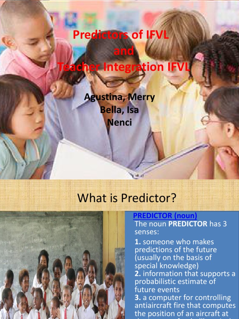 Predictors of IFVL Presentation F | PDF | Curriculum | Prediction