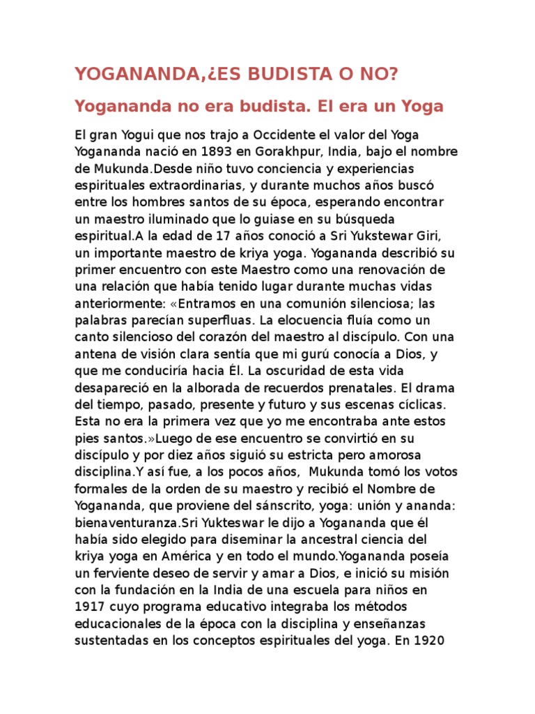 Yogananda | PDF | Paramahansa Yogananda | Espiritualidad